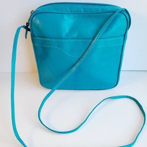 next | Bags | Next Blue Calfskin Leather Shoulder Bag | Poshmark